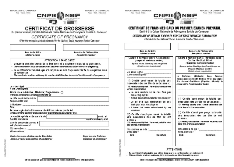 Documents à Imprimés PDF CNPS Cameroun - www.cnps.cm: Service en ligne - MY VIP TUTO